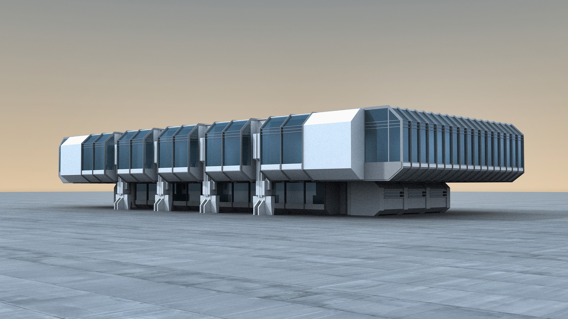 3D Future Building 001 - TurboSquid 2037577