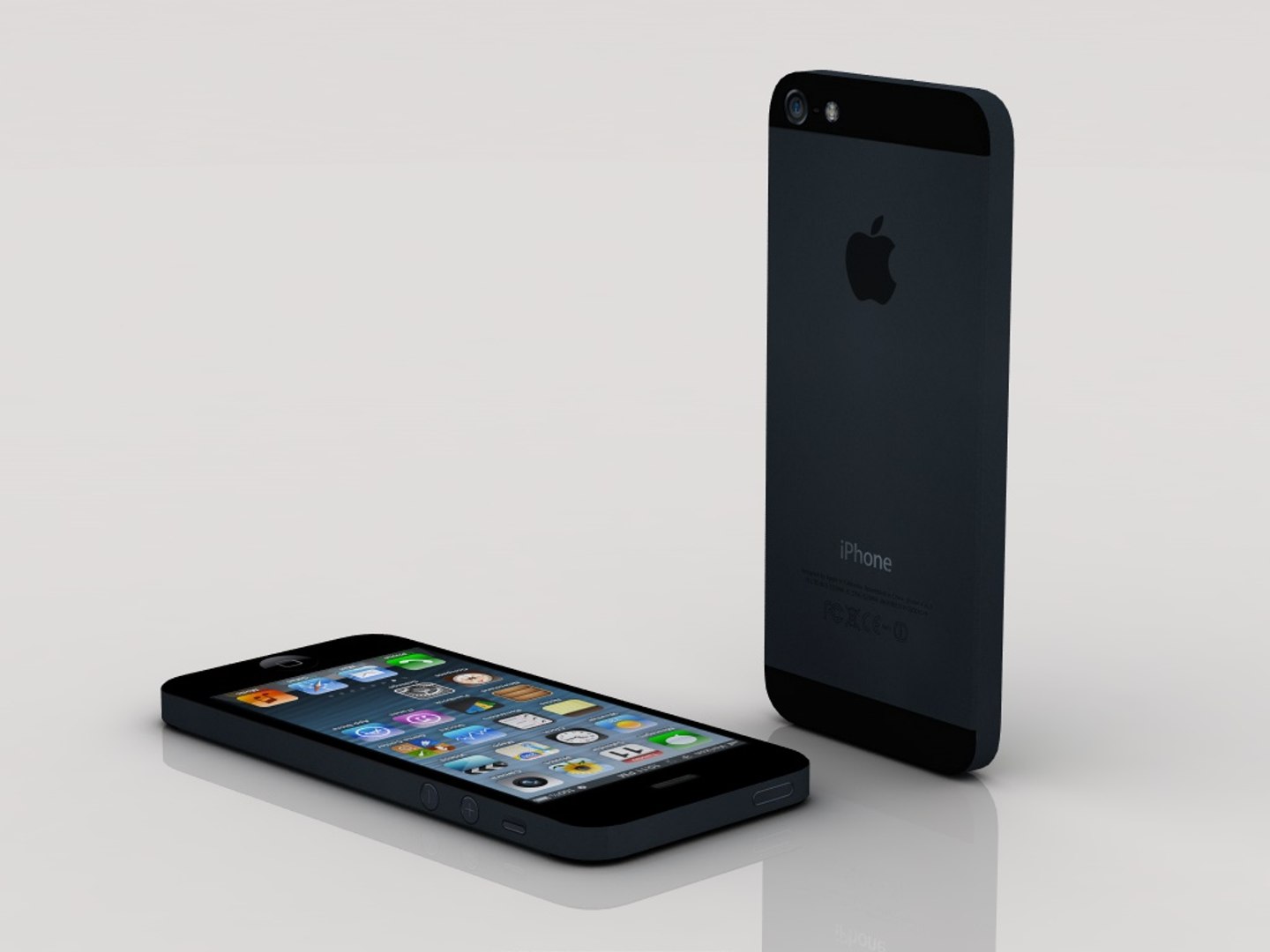 3d Low-poly Apple Iphone 5s Model