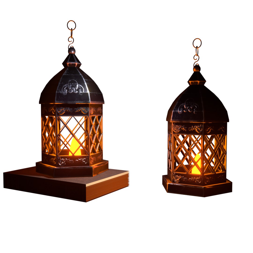 Low Poly Medieval Old Lantern Model - TurboSquid 2372257