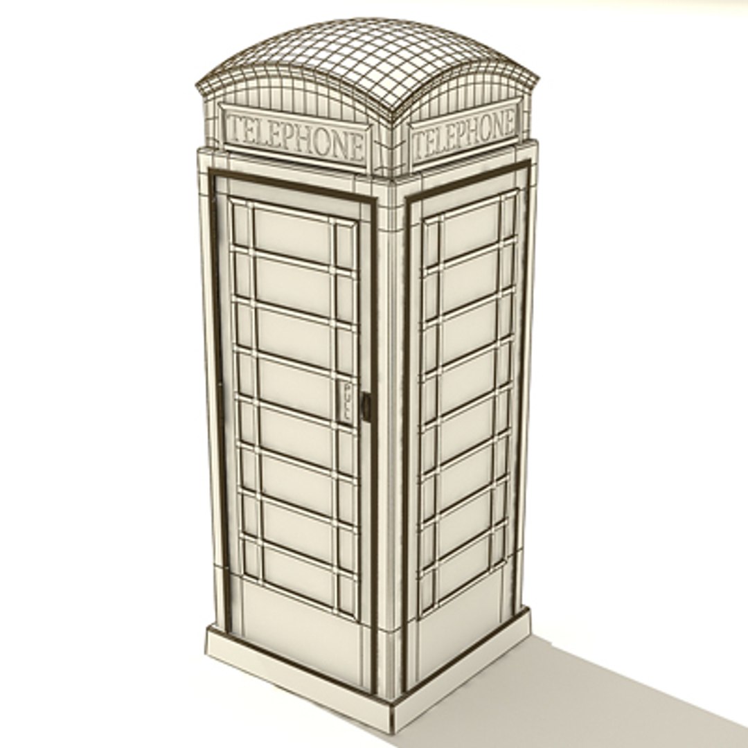 Phone Cabin 3d Model