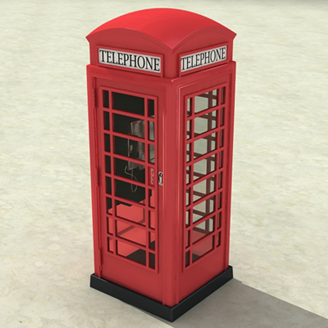 Phone Cabin 3d Model