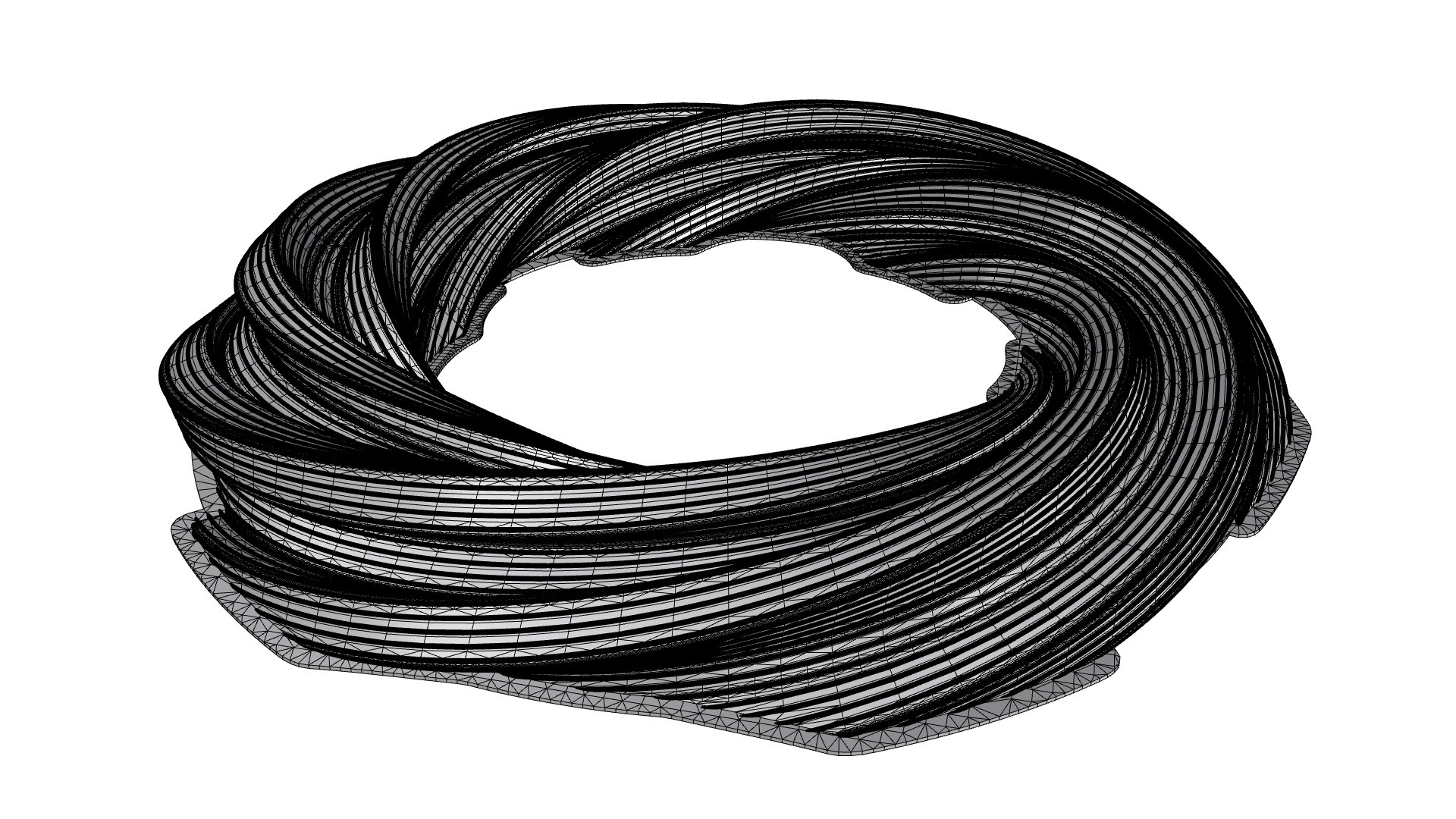 3D Twisted Pipes Structure Model - TurboSquid 2183660