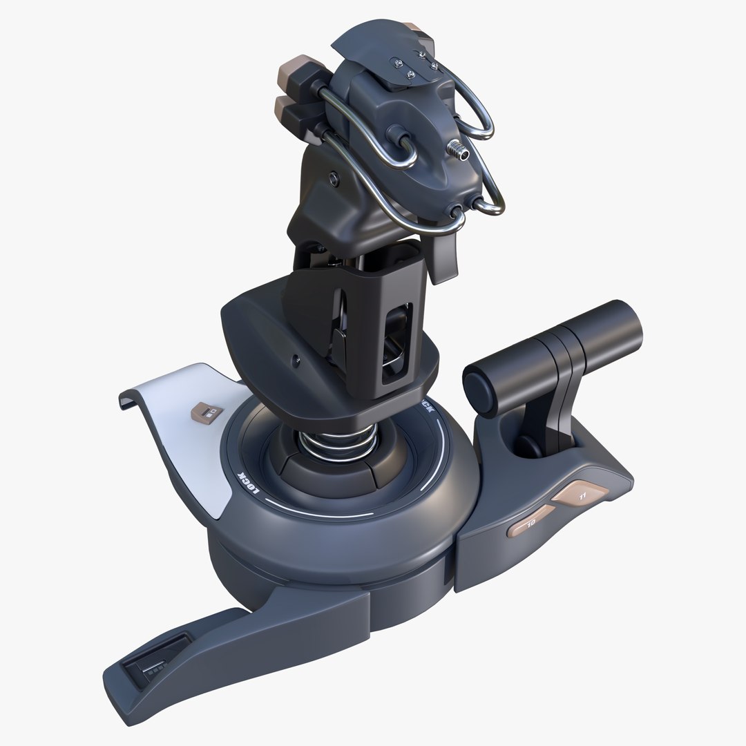 Futuristic Sci Fi Joystick For Flight Simulators And Gaming A Model ...