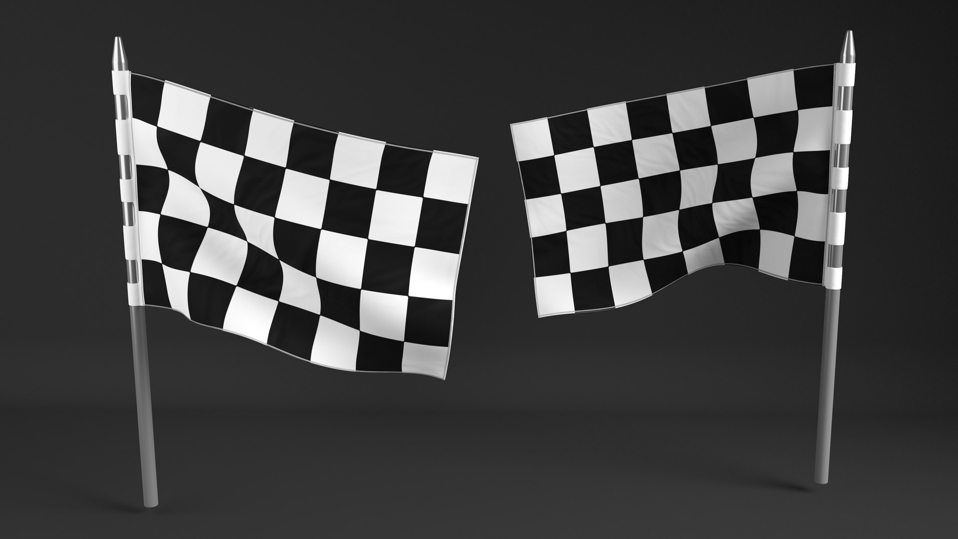 Checkered Flag 3D Model - TurboSquid 2151722