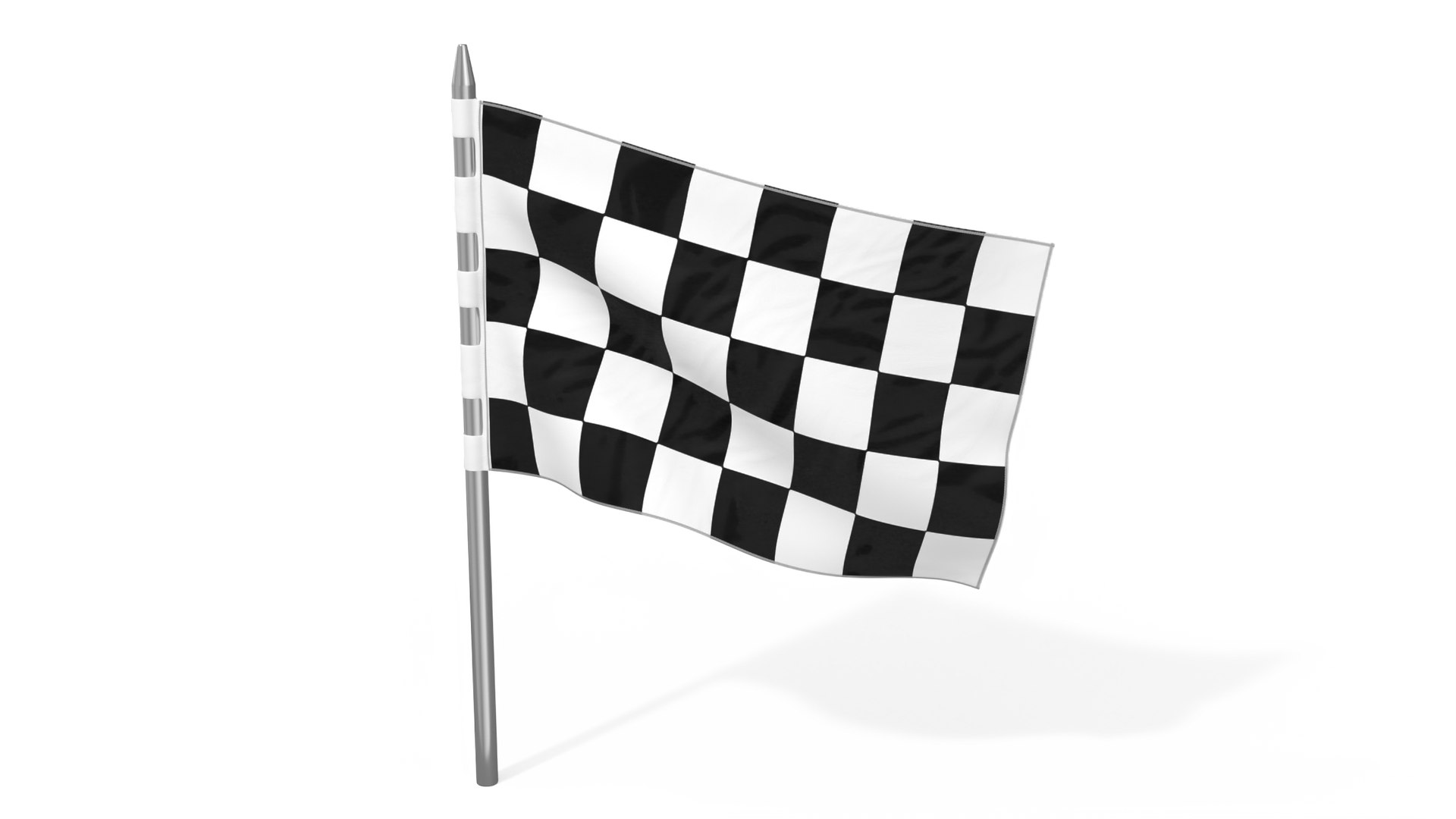 Checkered Flag 3D Model - TurboSquid 2151722