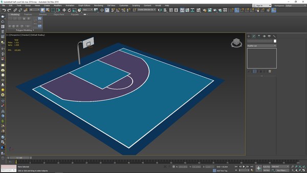 modelo 3d media cancha de baloncesto - TurboSquid 1970784