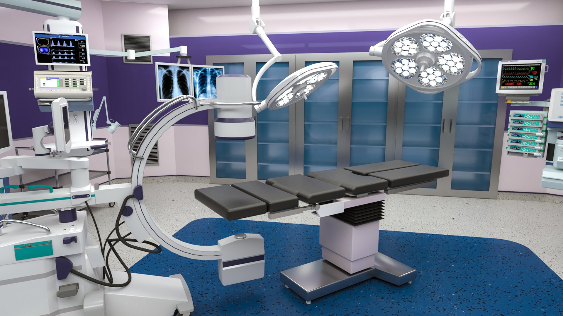 3D Surgical-Operation Room 3D Model Model - TurboSquid 1714745