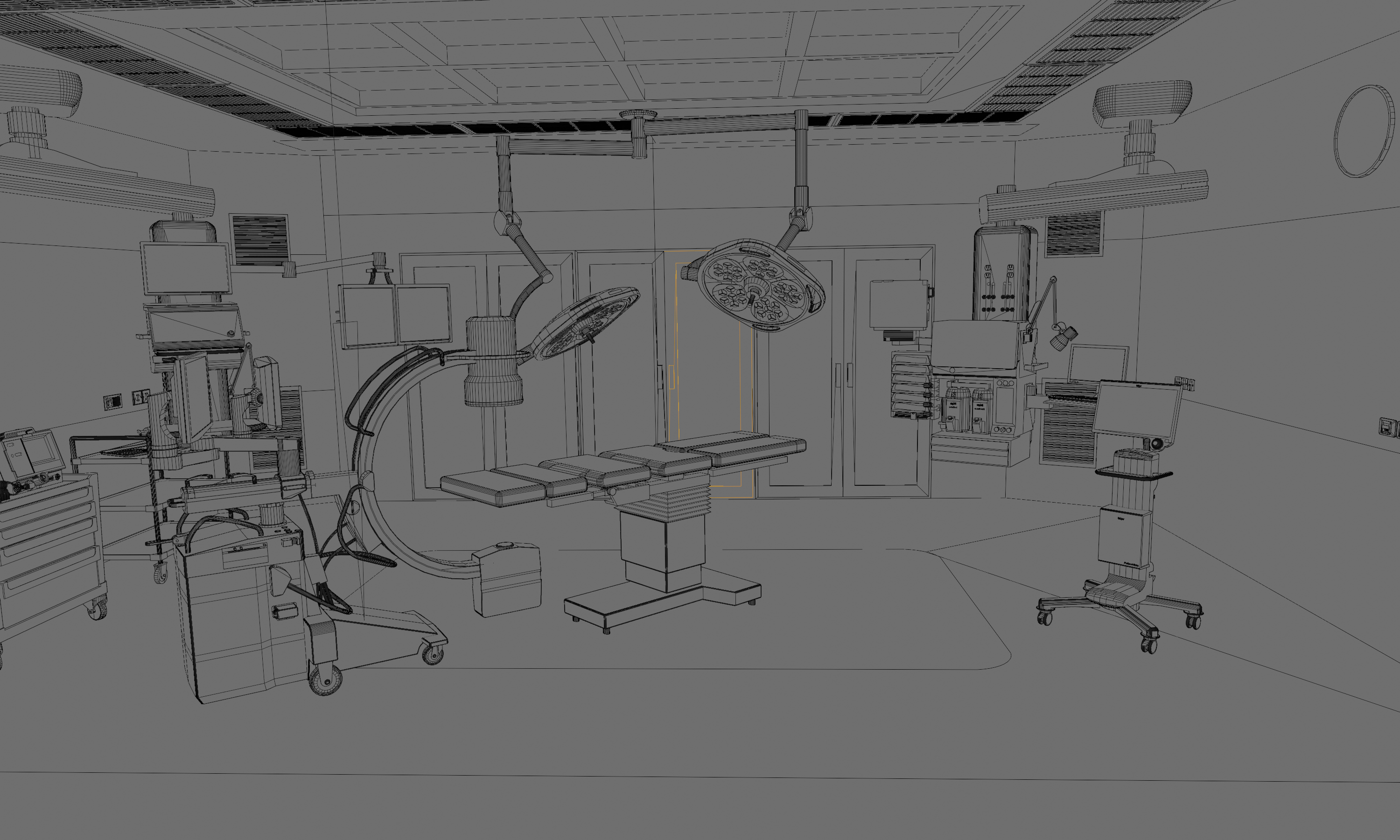 3D Surgical-Operation Room 3D model model - TurboSquid 1714745