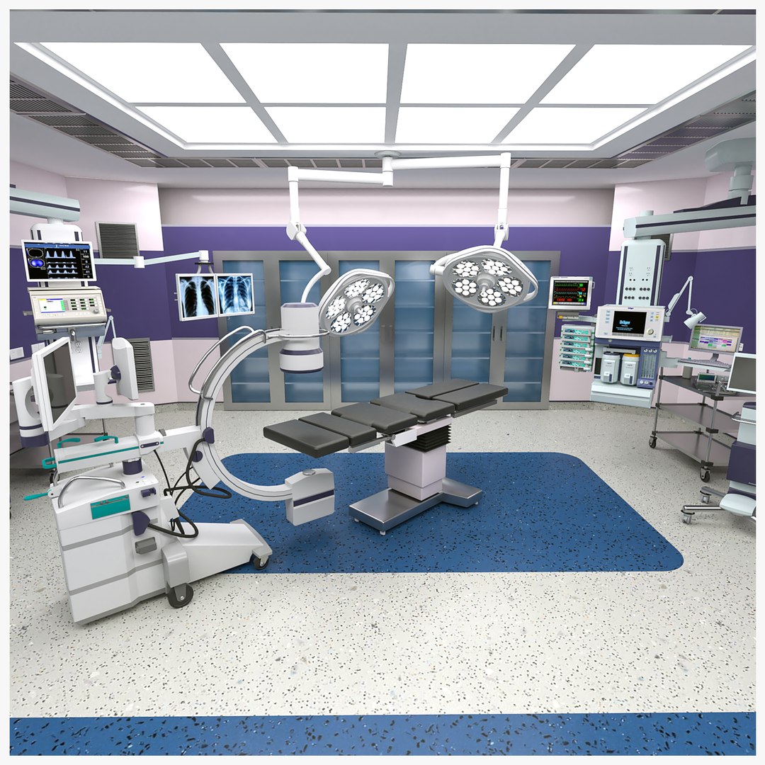 3D Surgical-Operation Room 3D model model - TurboSquid 1714745