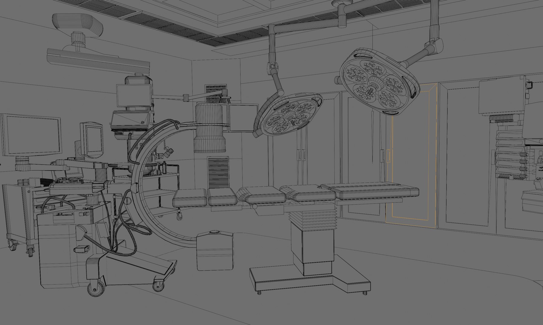 3D Surgical-Operation Room 3D Model Model - TurboSquid 1714745