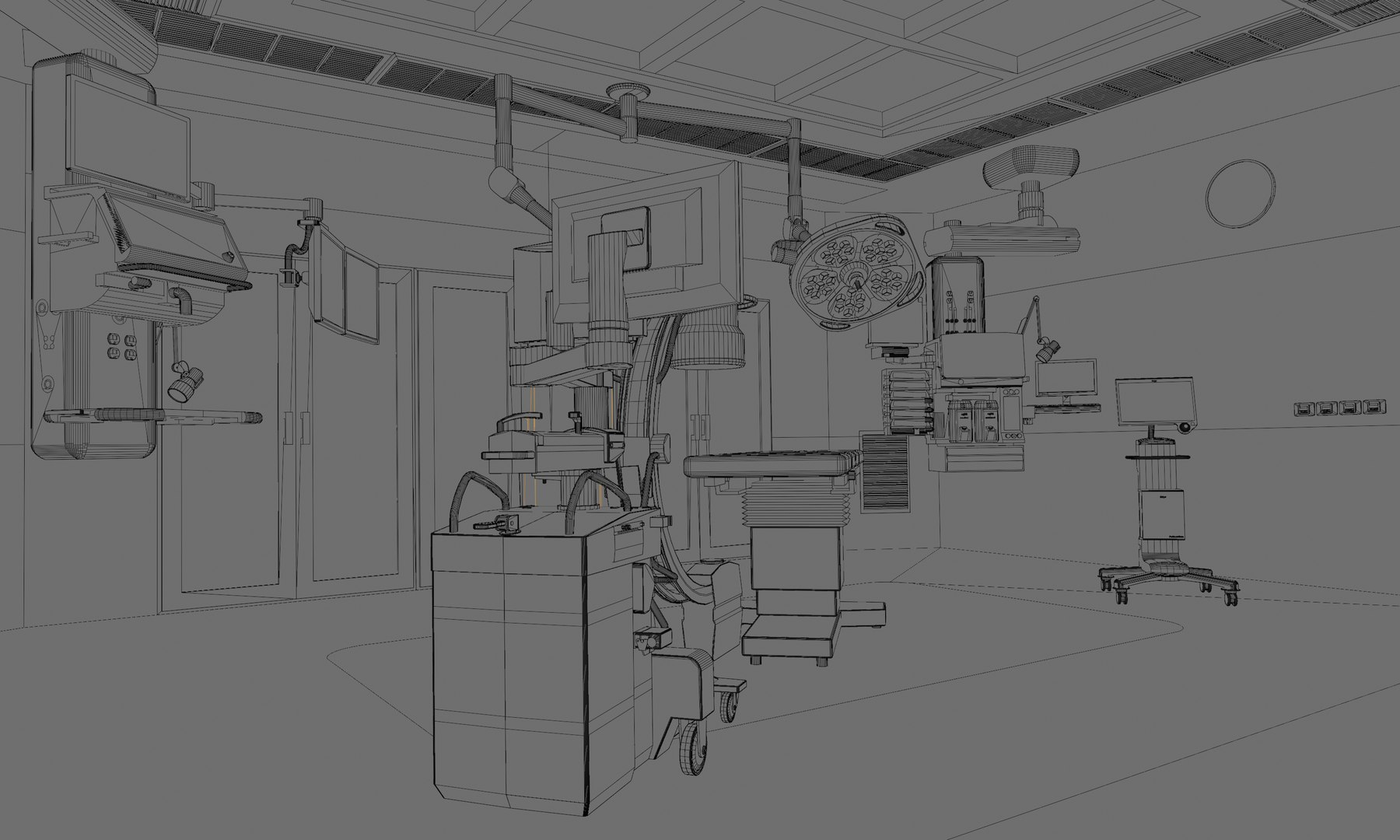 3D Surgical-Operation Room 3D Model Model - TurboSquid 1714745