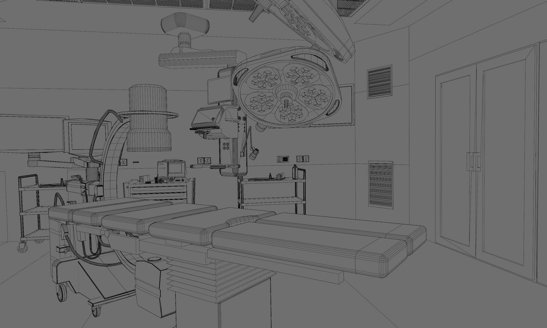 3D Surgical-Operation Room 3D Model Model - TurboSquid 1714745