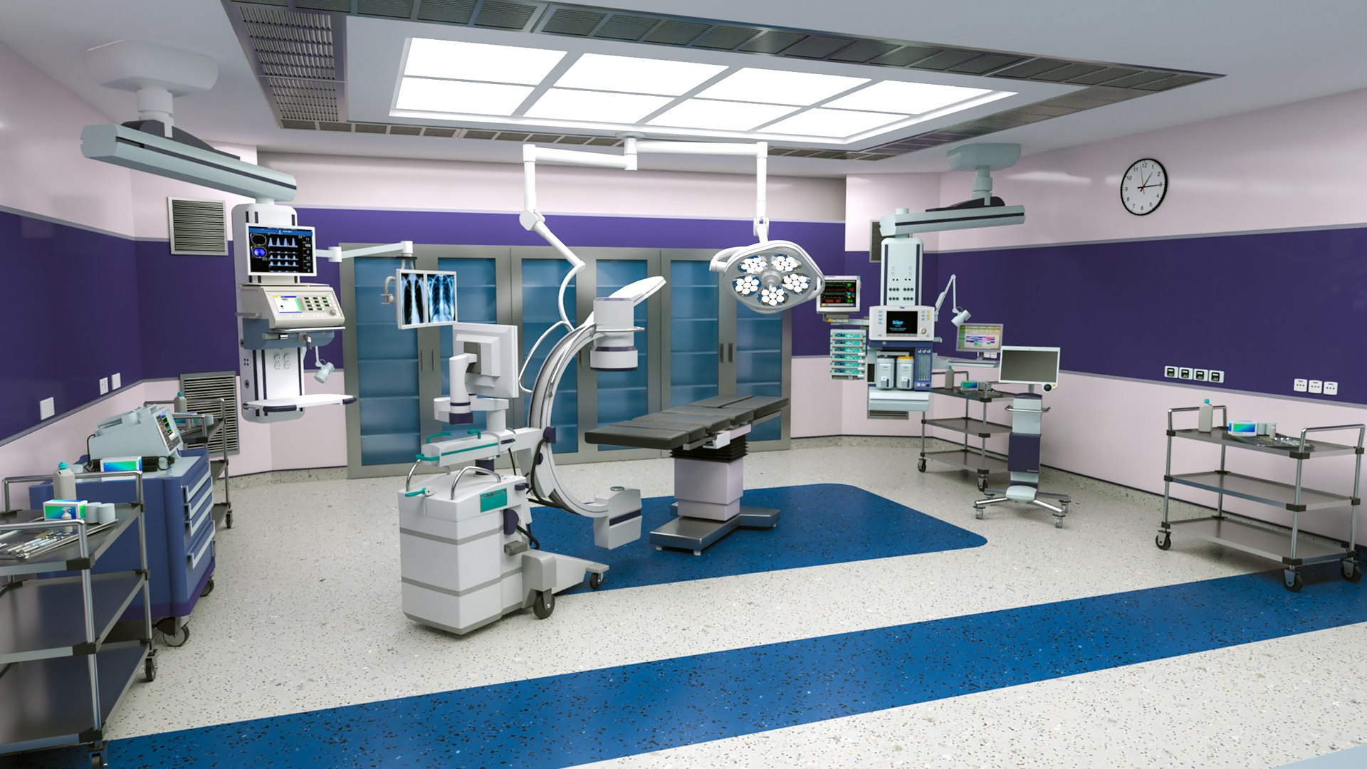 3D Surgical-Operation Room 3D Model Model - TurboSquid 1714745