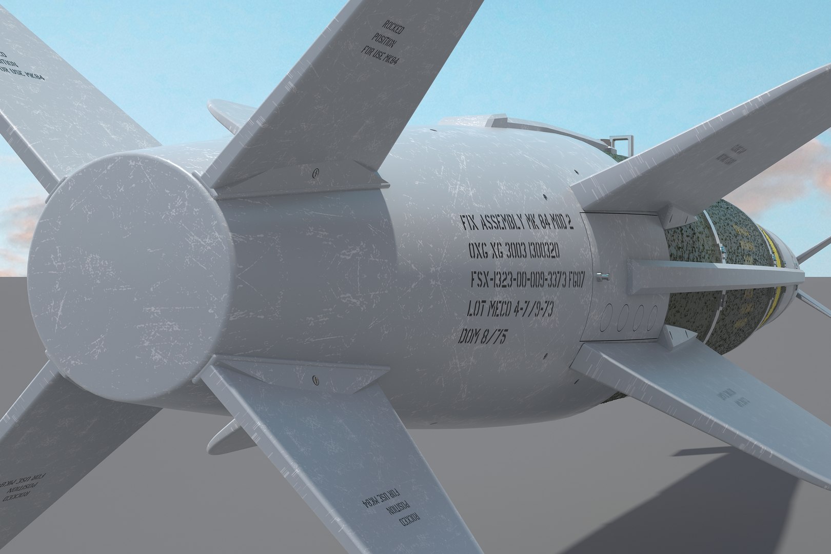 spice-2000 guided bomb 3d model