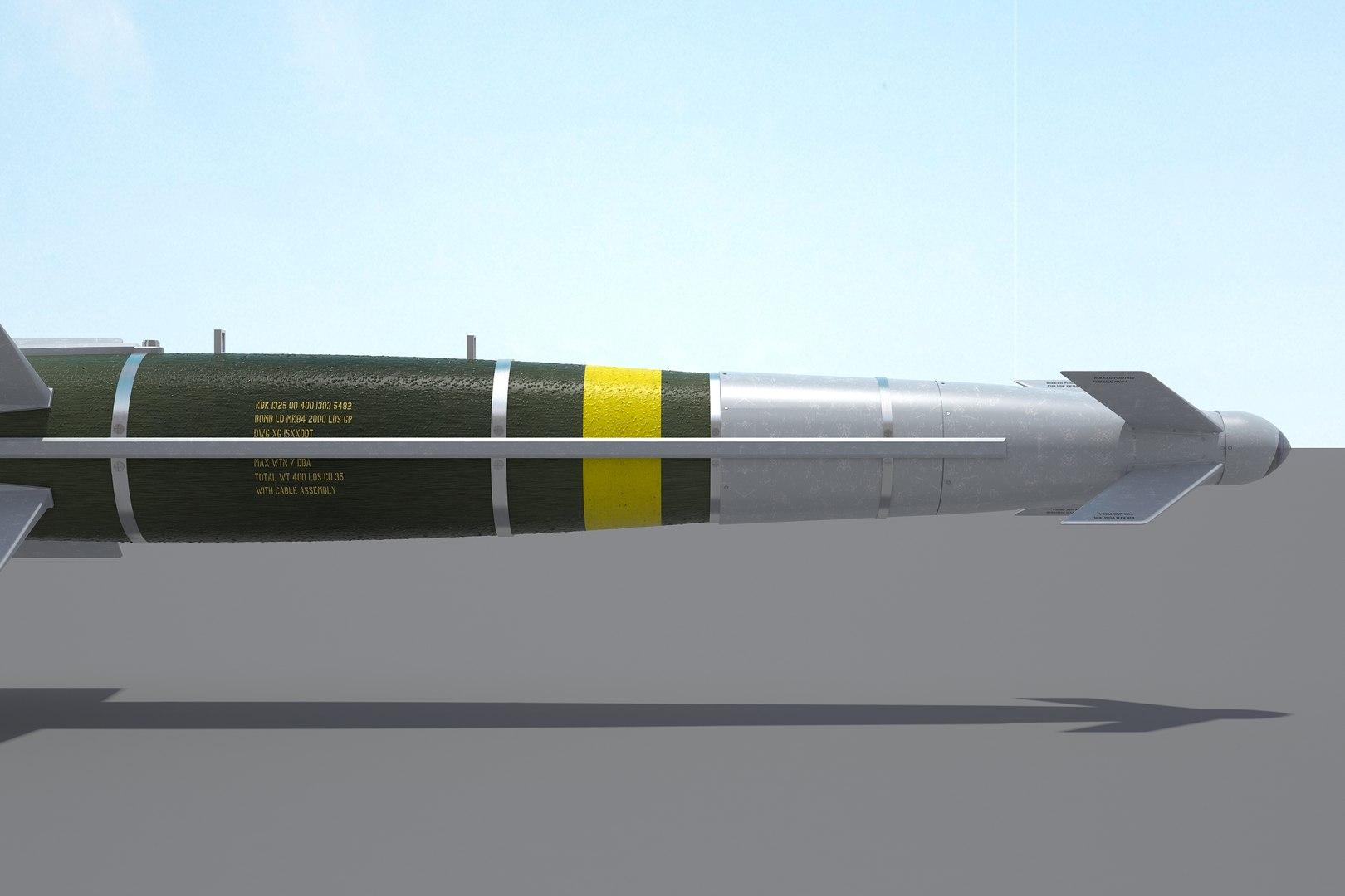 spice-2000 guided bomb 3d model