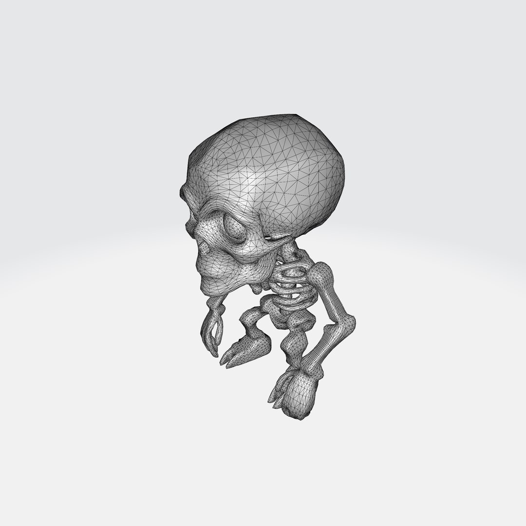 Cybernetic Skeleton Warrior With Futuristic Skull Design Model ...