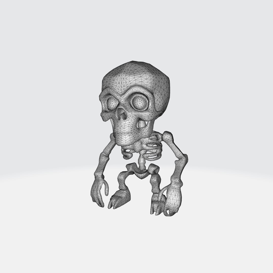 Cybernetic Skeleton Warrior With Futuristic Skull Design Model ...