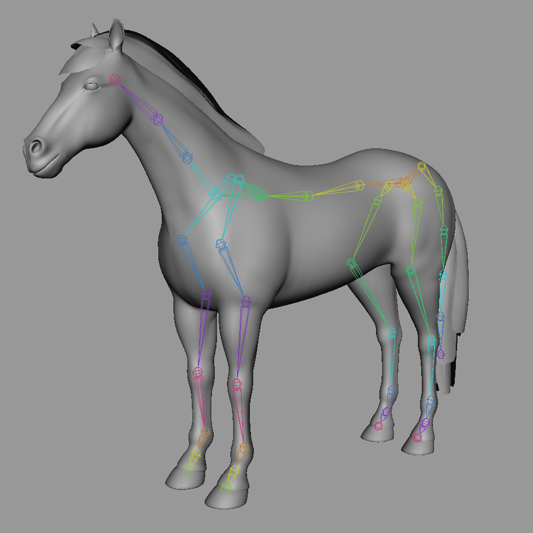 brown rigged looped 3d c4d