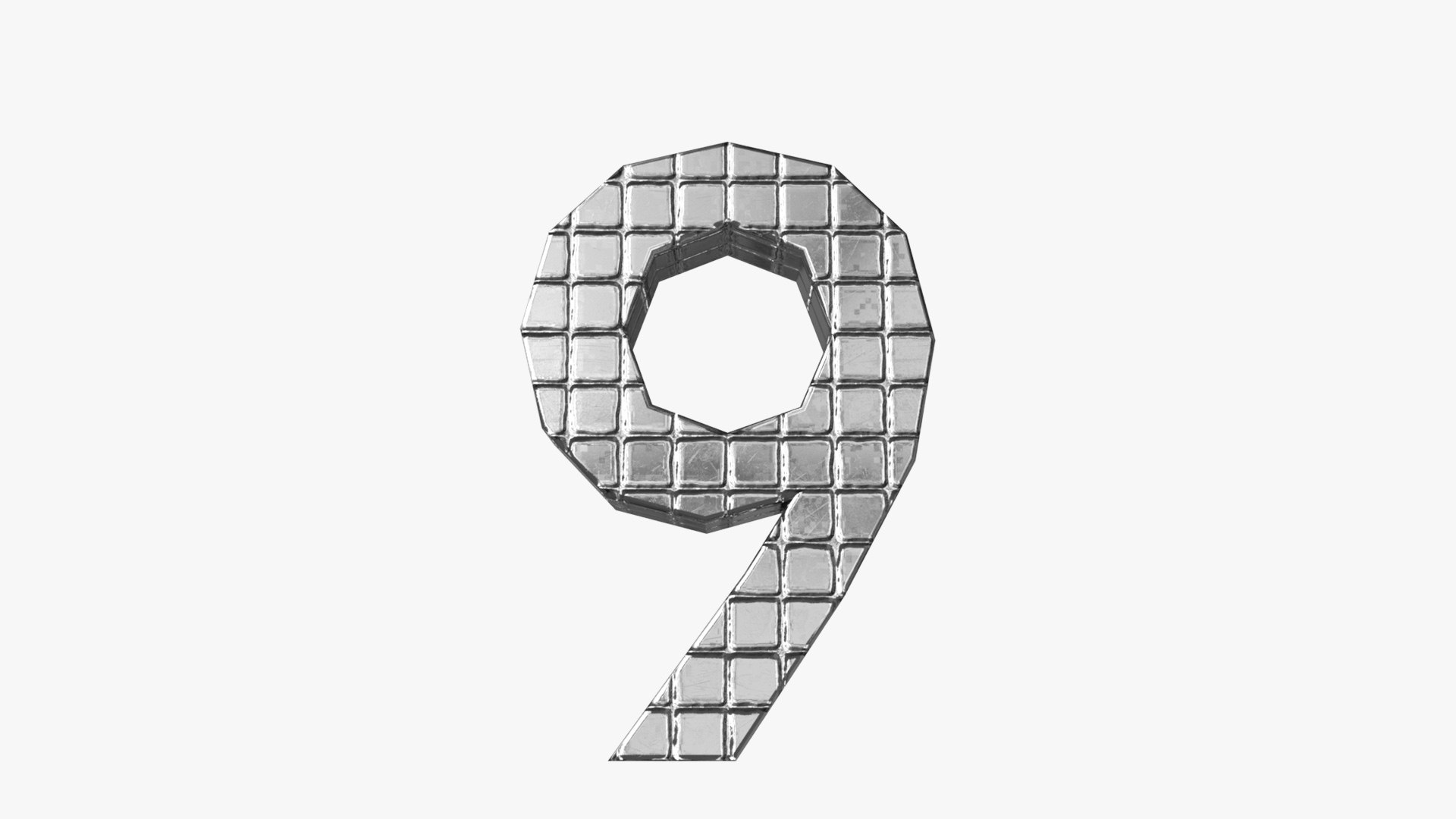 Three-dimensional Digital Model 0-9 Numbers 3D Model - TurboSquid 2168409