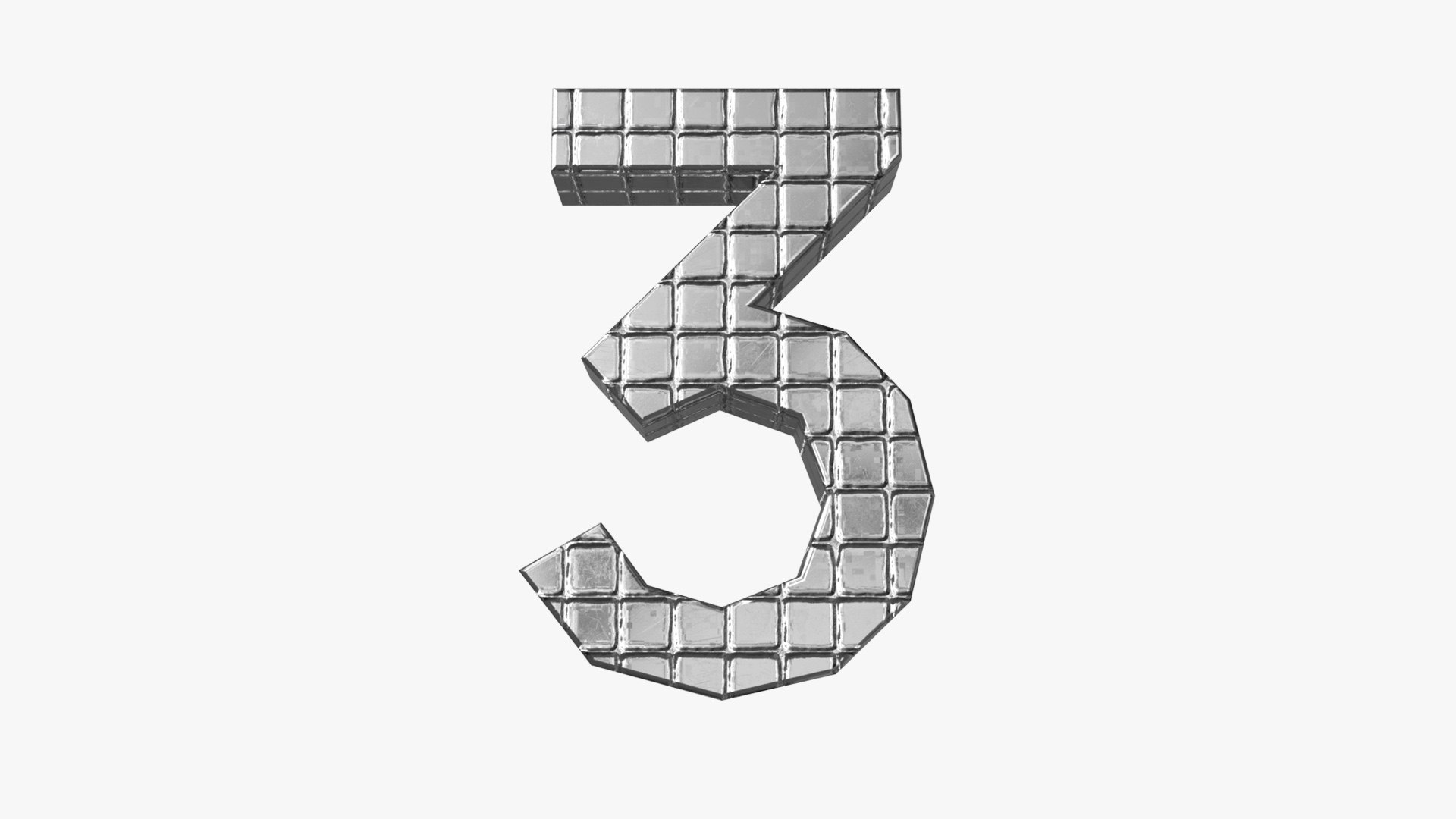 Three-dimensional Digital Model 0-9 Numbers 3D Model - TurboSquid 2168409