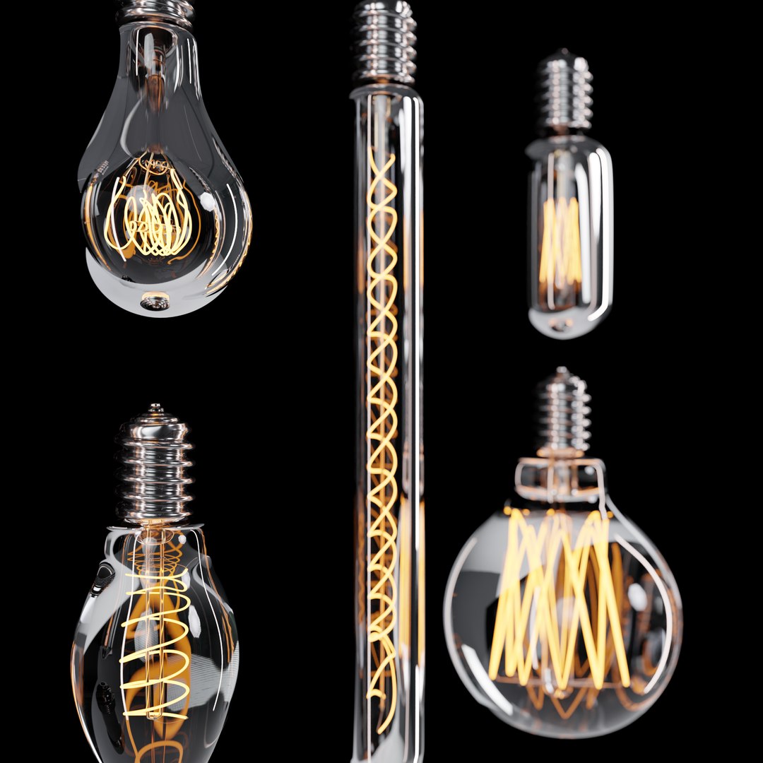 3D Bulbs Collection 3D model model - TurboSquid 2155751