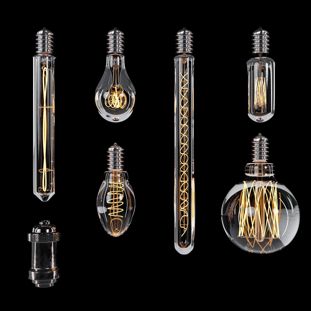 3D Bulbs Collection 3D model model - TurboSquid 2155751