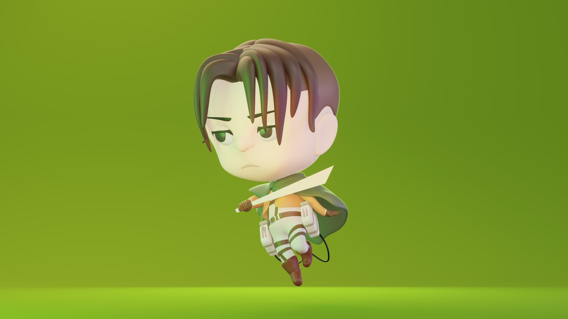 3D Model Attack On Titan - Levi - TurboSquid 2181380
