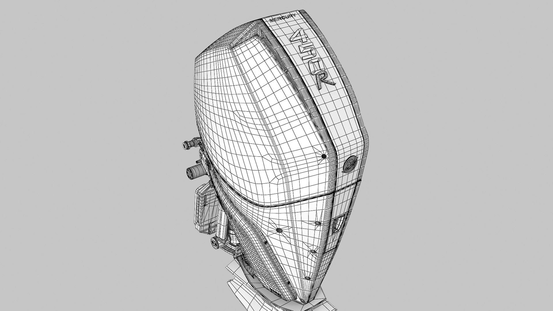 3D Mercury Racing 450r Boat Engine Model - TurboSquid 1621588