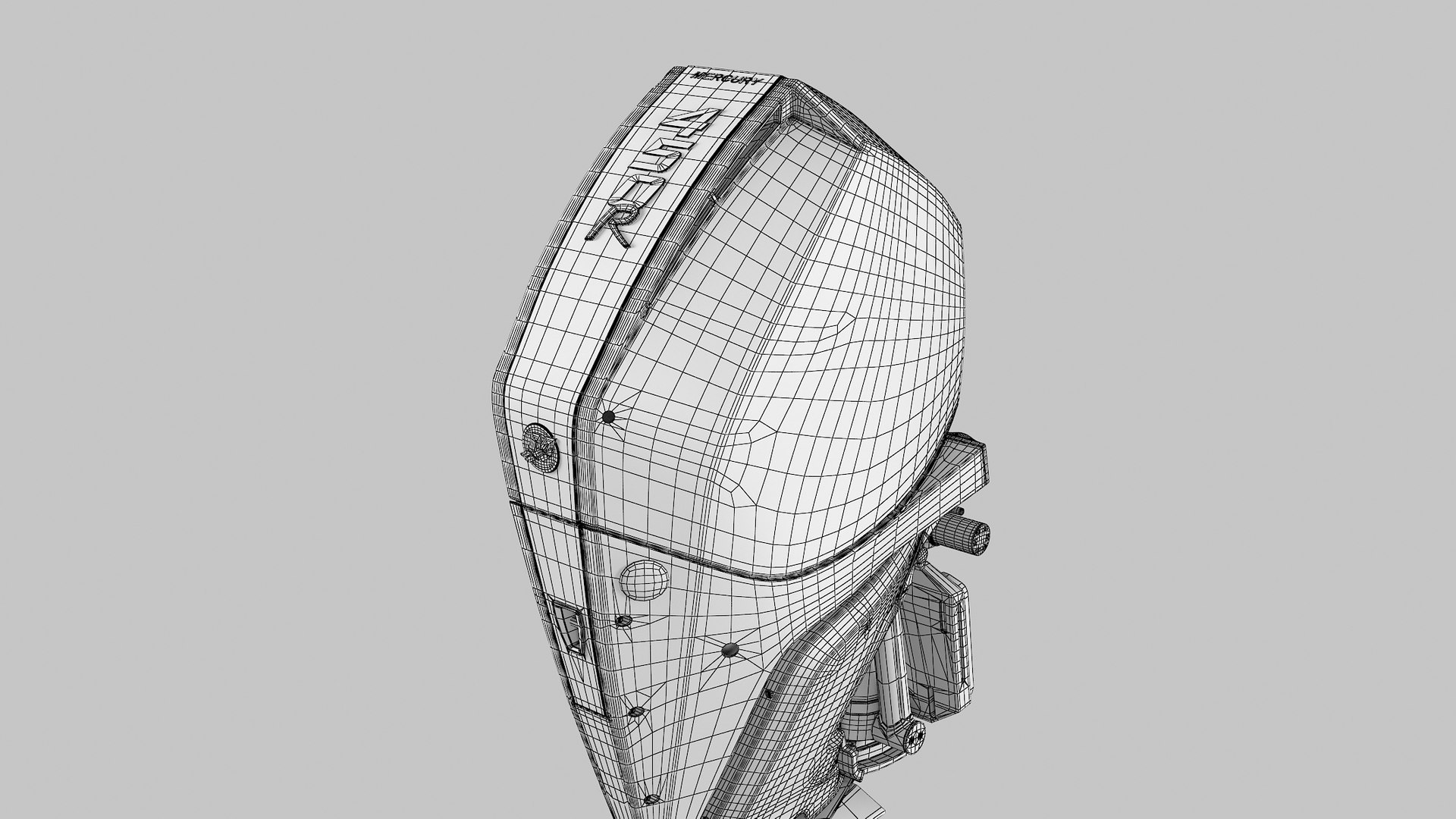 3D Mercury Racing 450r Boat Engine Model - TurboSquid 1621588