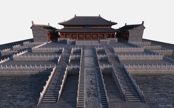 3D ancient hall - TurboSquid 1671215