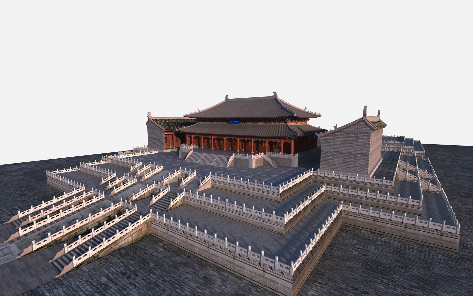 3D ancient hall - TurboSquid 1671215