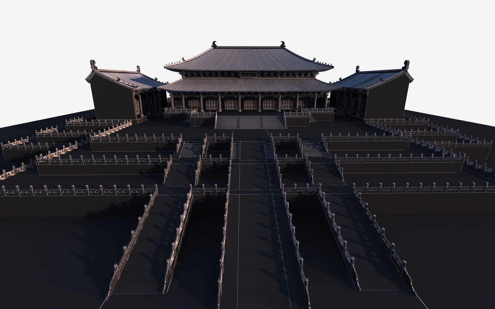 3D Ancient Hall - TurboSquid 1671215