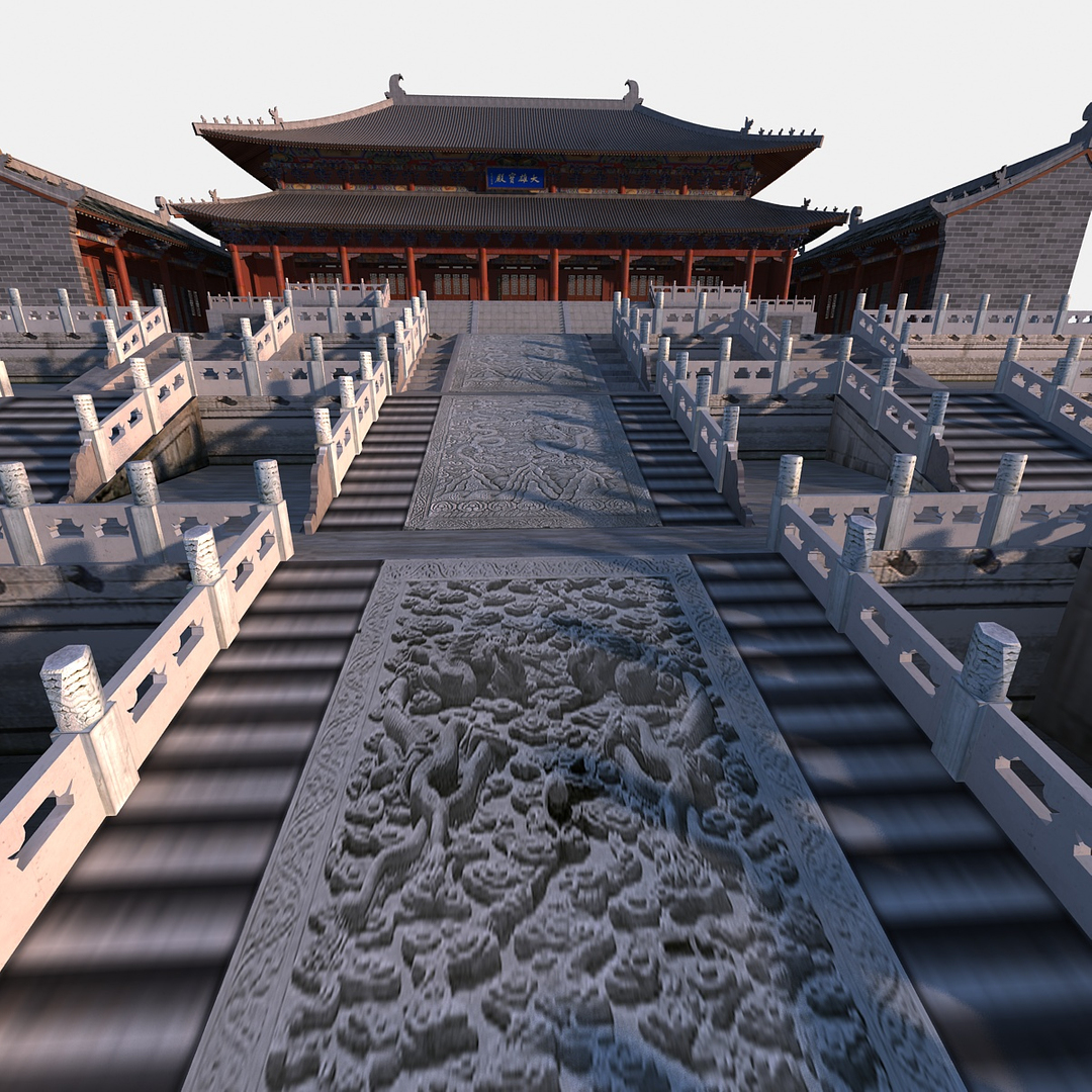 3D ancient hall - TurboSquid 1671215