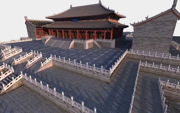 3D ancient hall - TurboSquid 1671215