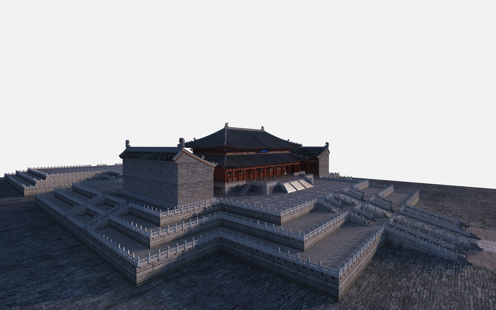 3D ancient hall - TurboSquid 1671215