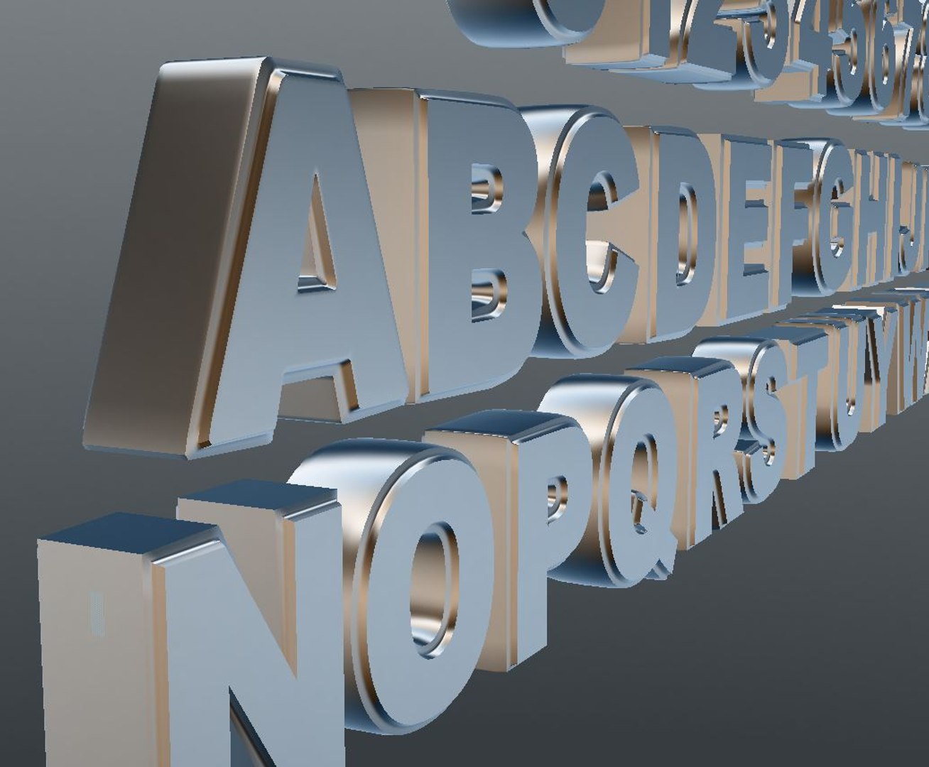 Alphabet - Letters Number 3D Model - TurboSquid 1540136
