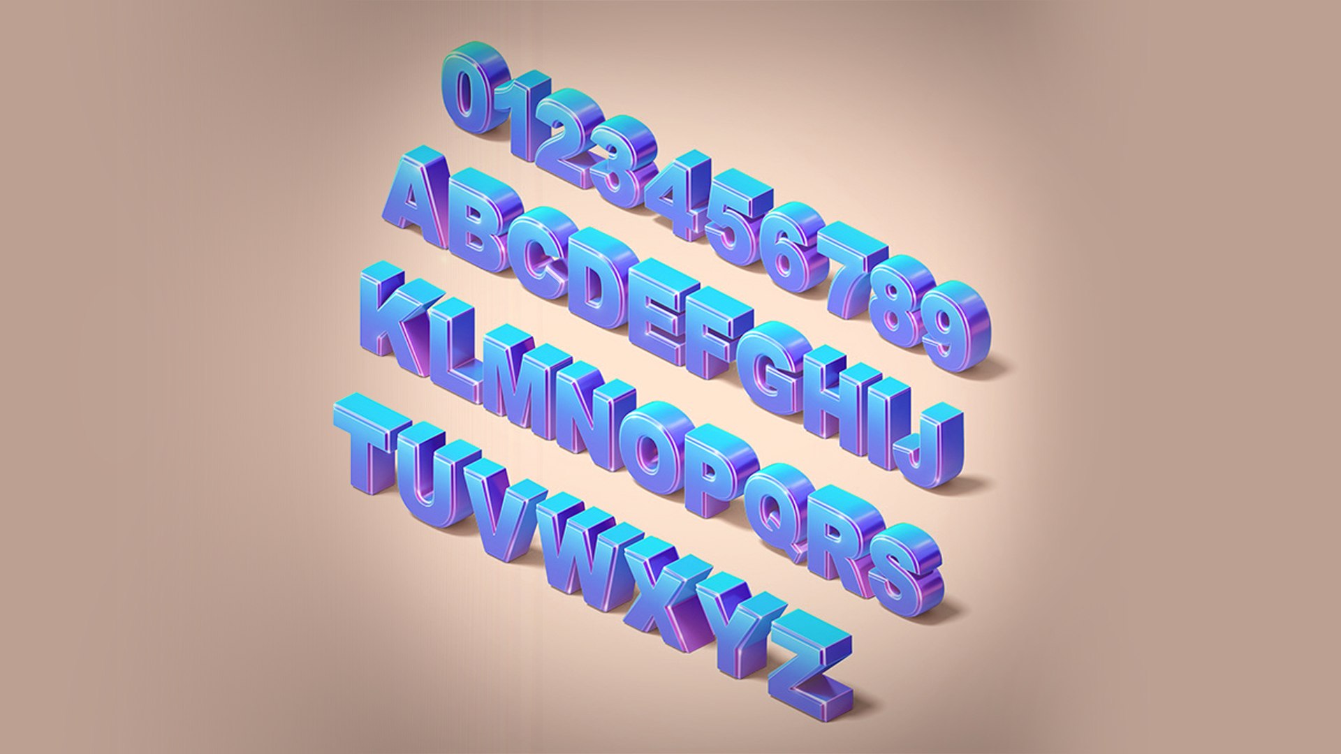 Alphabet - Letters Number 3D Model - TurboSquid 1540136