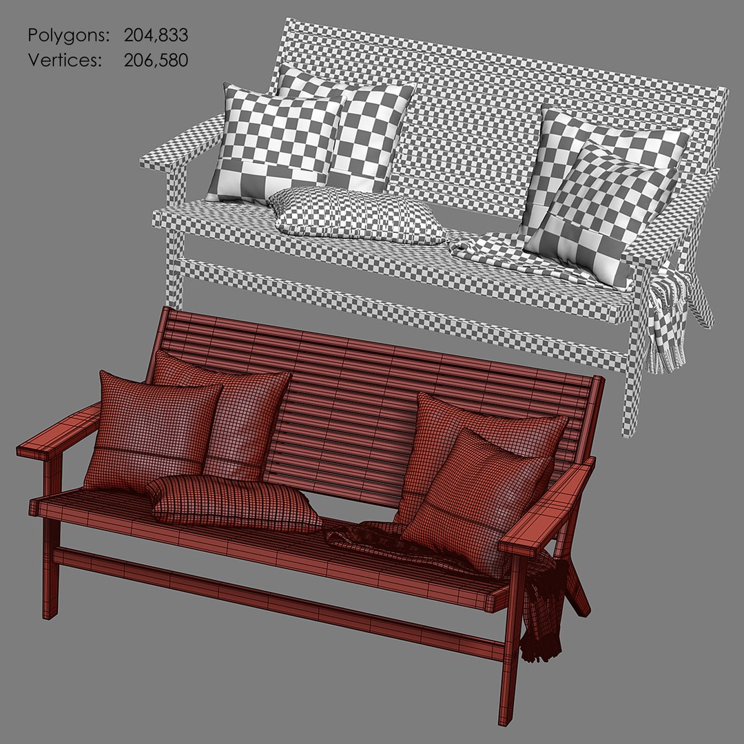 Outdoor Sofa 3D Model - TurboSquid 1664974