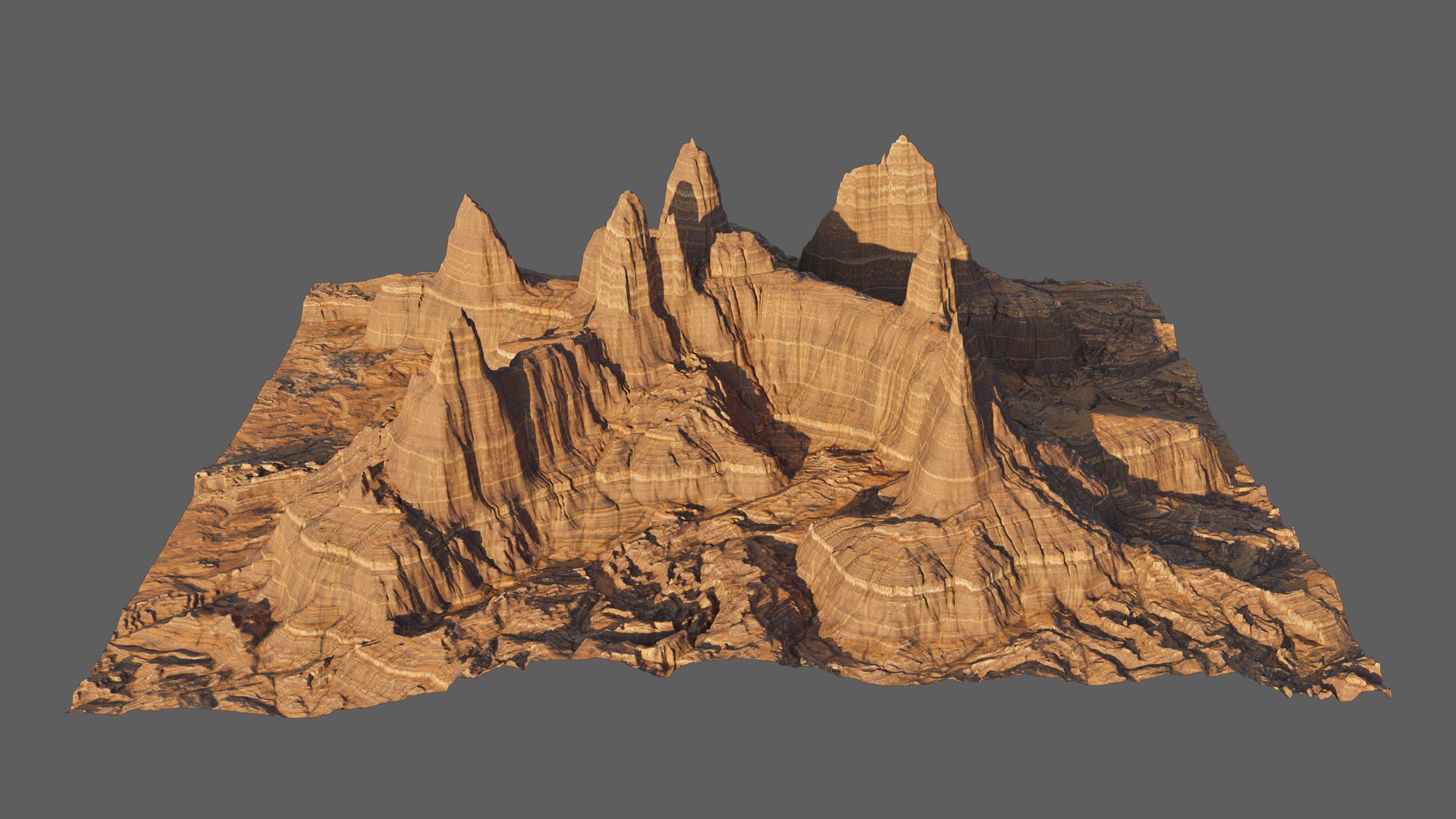 8K Detailed Cliff Landscape 4 3D Model - TurboSquid 1820536