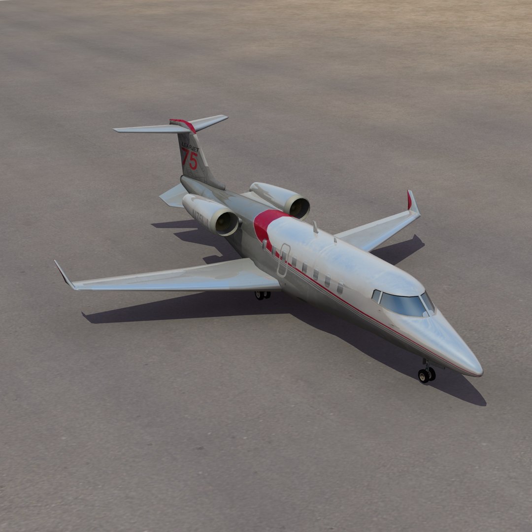 3d Private Jet Model