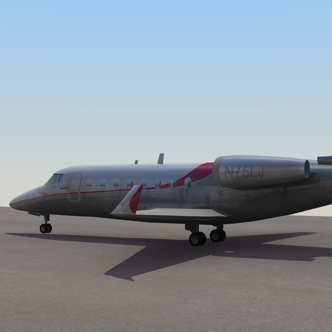 3d Private Jet Model