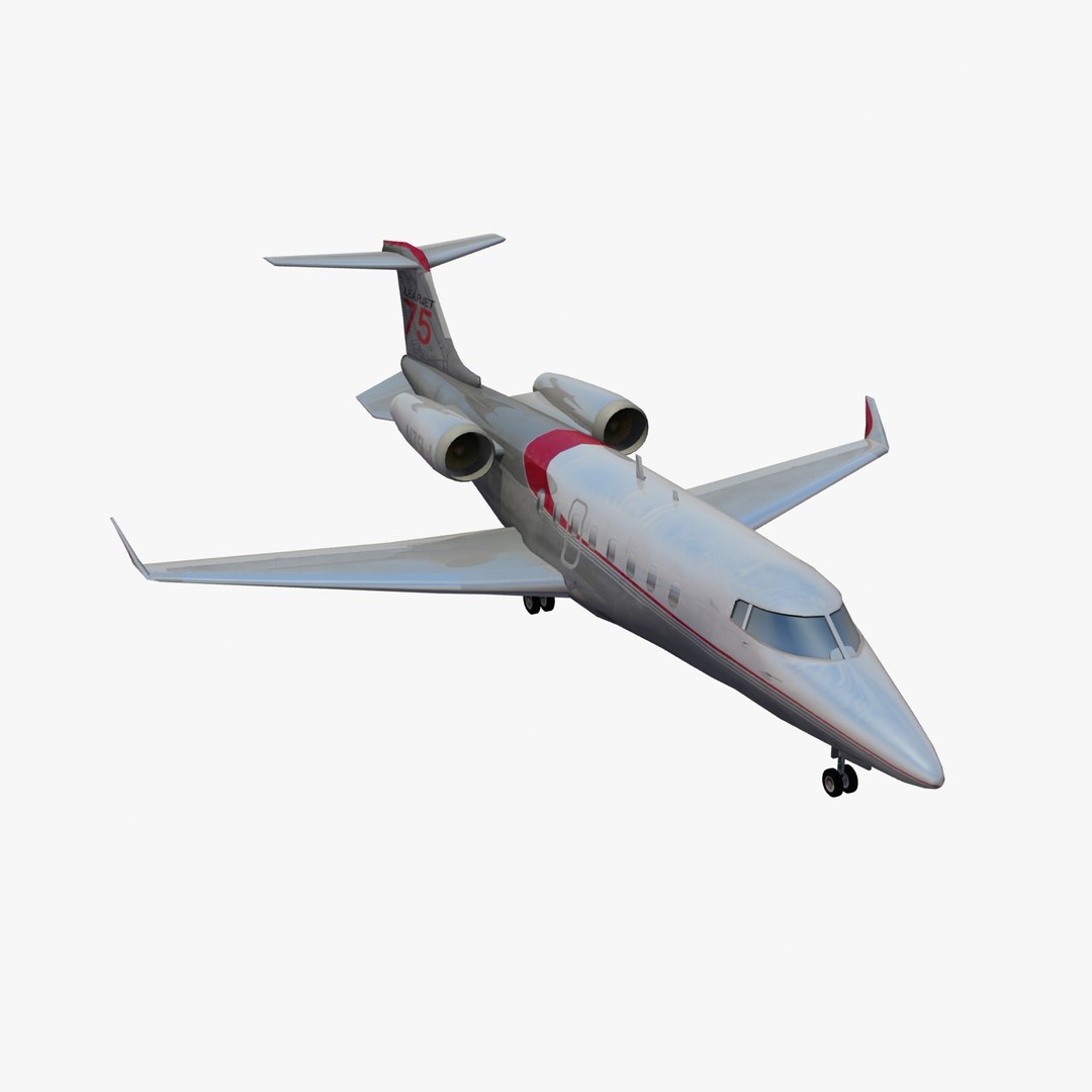 3d Private Jet Model