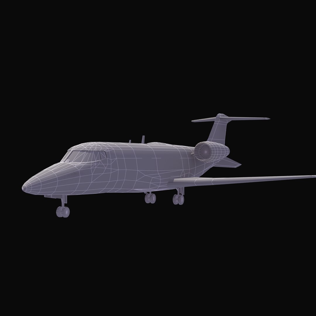 3d private jet model