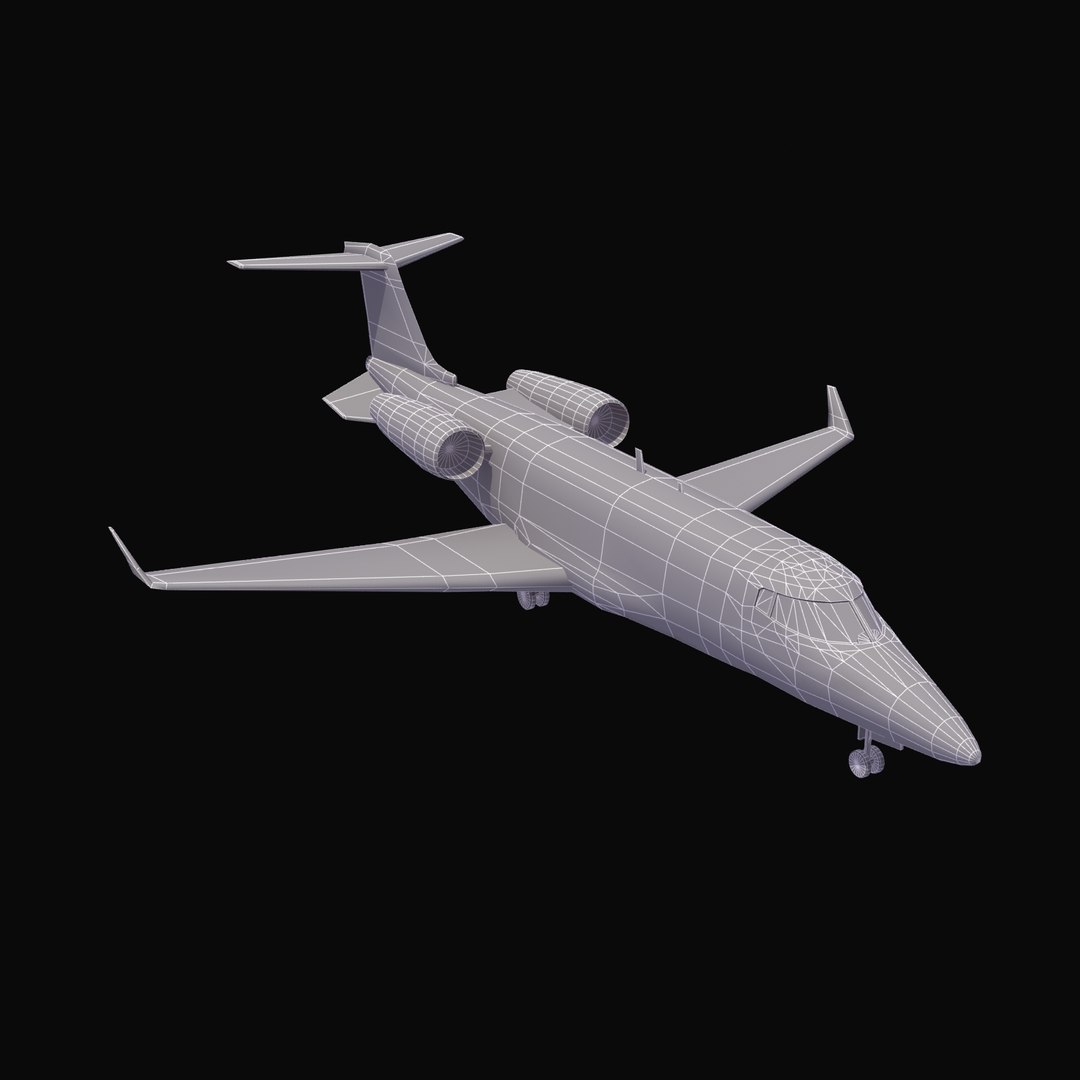 3d Private Jet Model