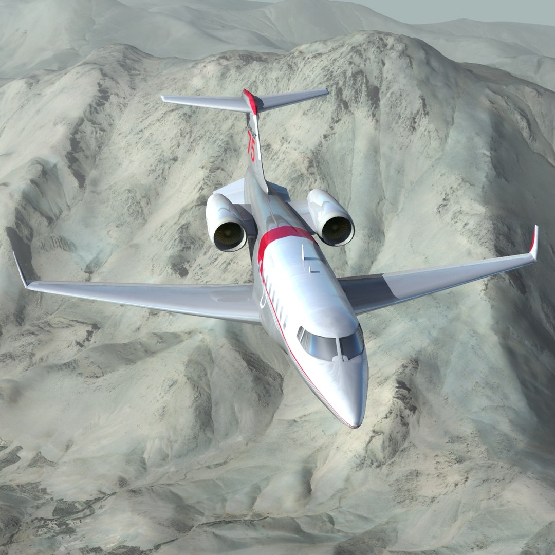 3d Private Jet Model