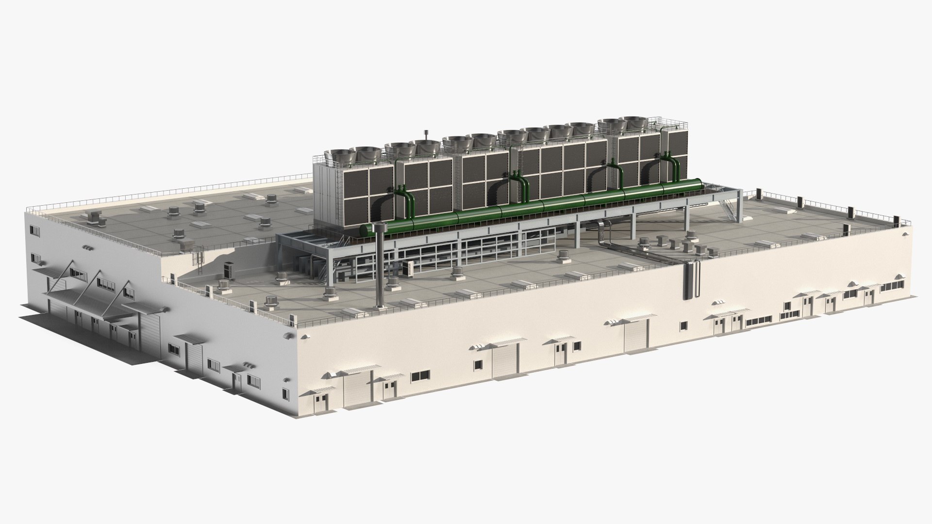 3D Factory Building model - TurboSquid 1748228