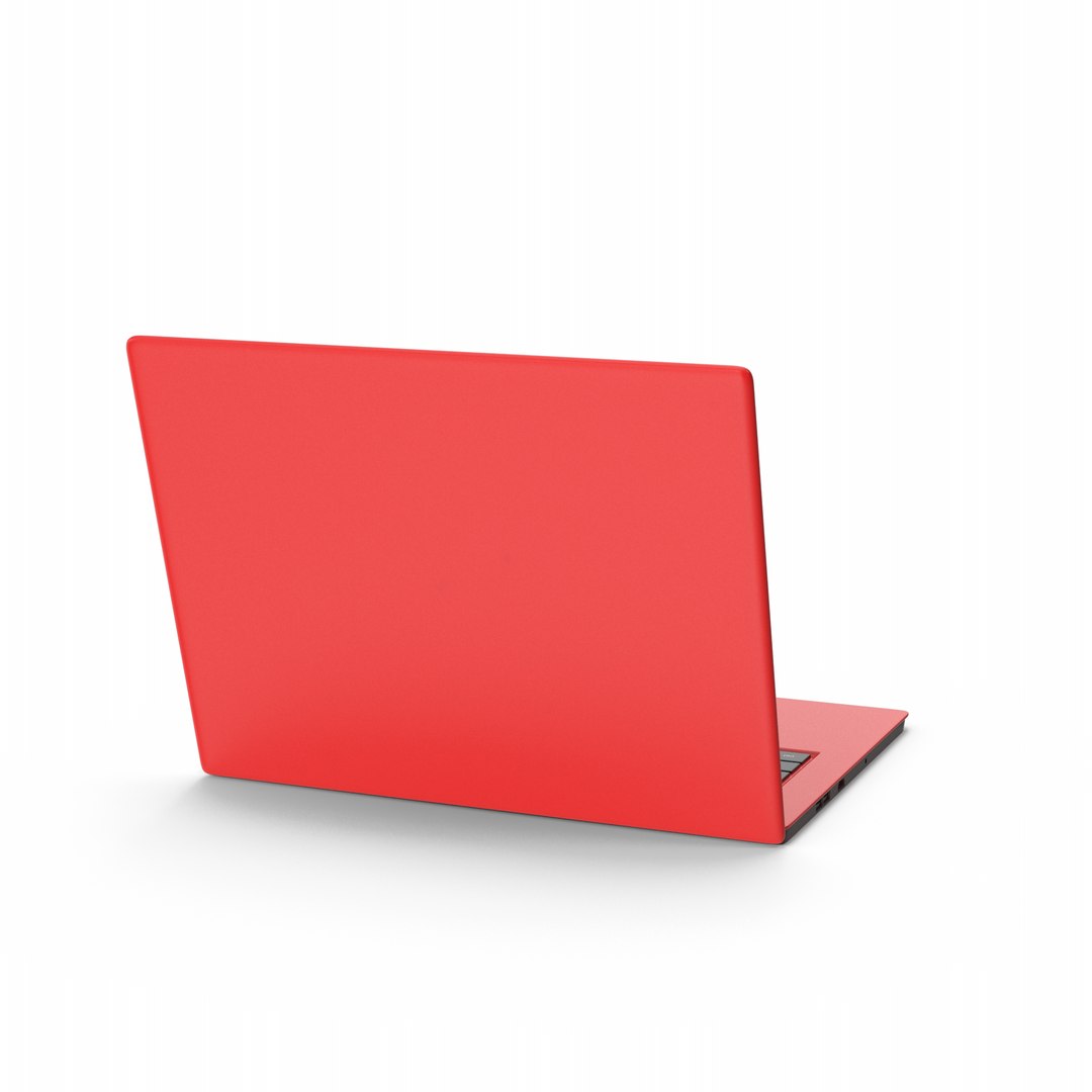 3D Red Laptop model - TurboSquid 2091906