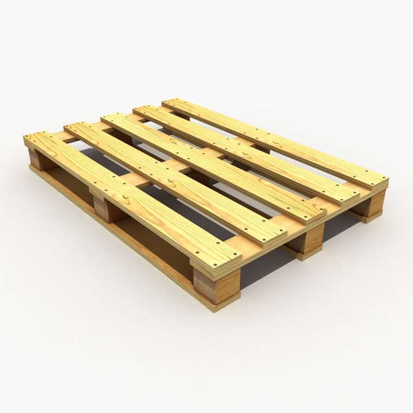 3d wood pallet model
