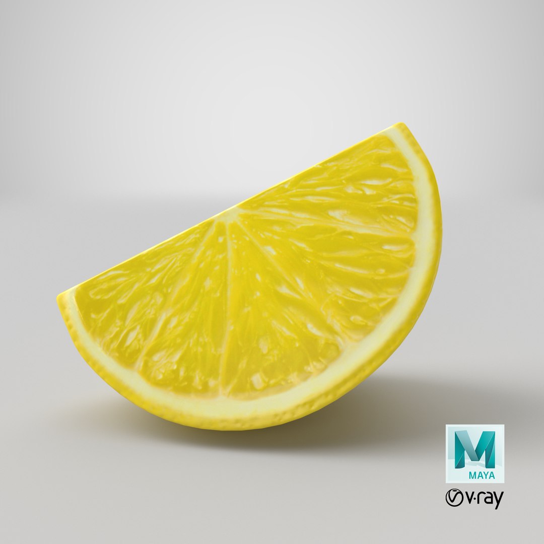 3D Small Lemon Slice - TurboSquid 2002731