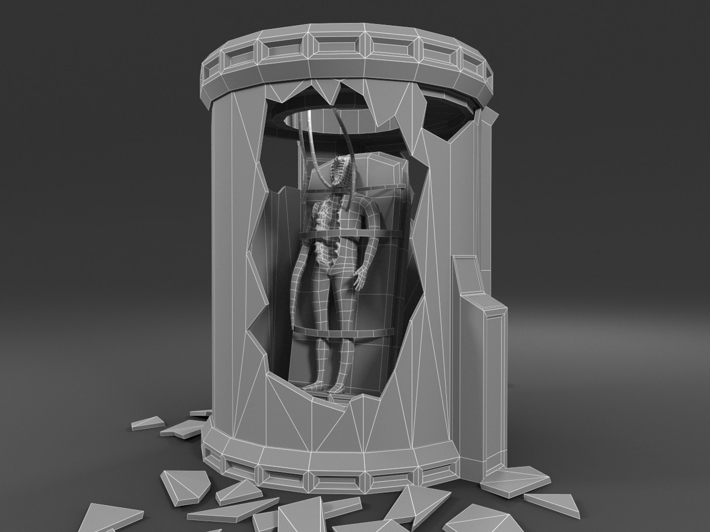 Obj Horror Lab Room Creature